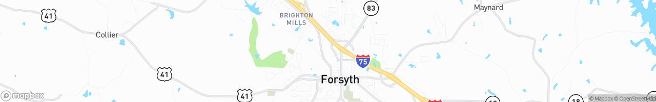 TruckMap | Walmart Supercenter 180 N Lee St Forsyth GA 31029
