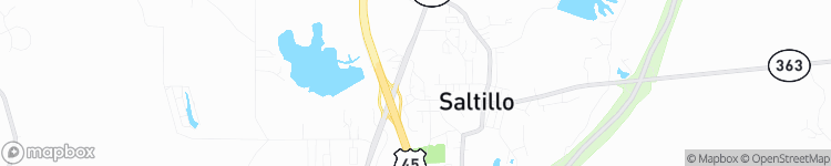 TruckMap | Ferry Terminals near Saltillo, MS