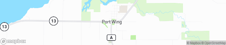 TruckMap | Distribution Centers near Port Wing, Wisconsin