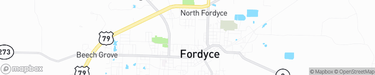 TruckMap | Distribution Centers near Fordyce, AR